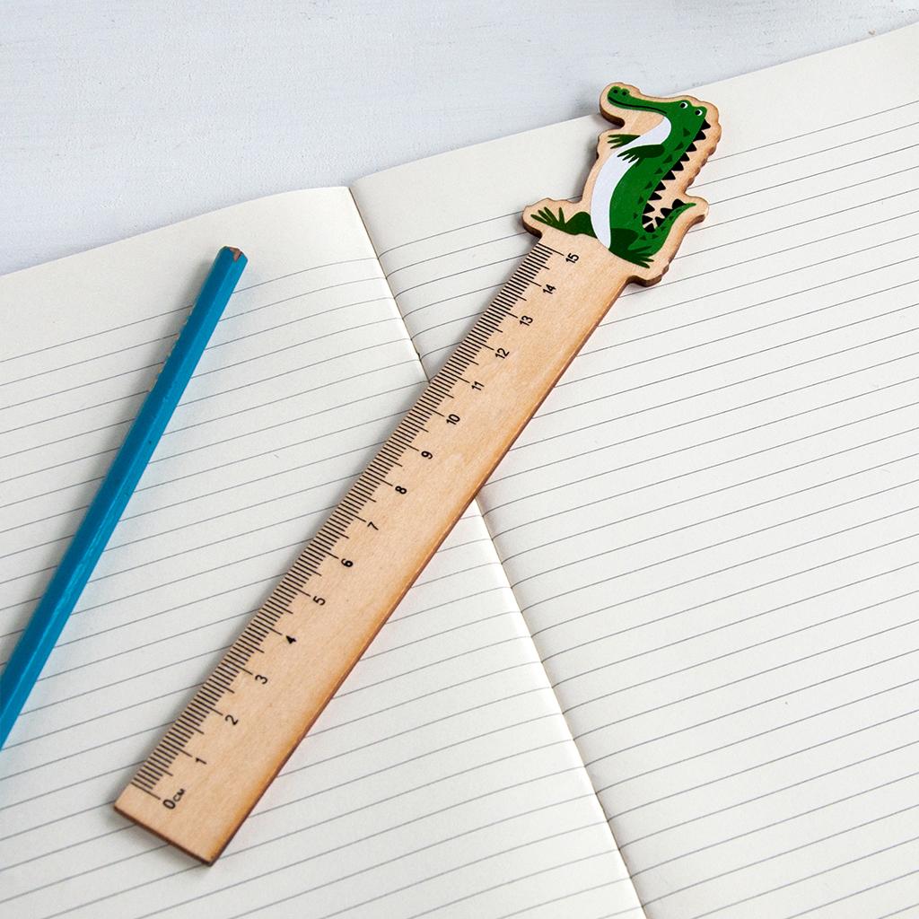 Harry The Crocodile Wooden Ruler | ﻿Rex London