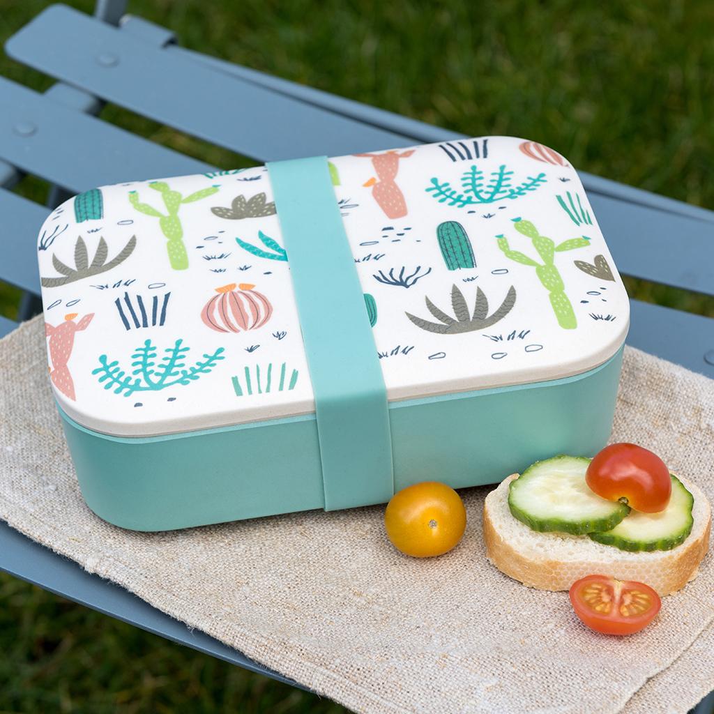 Desert In Bloom Bamboo Lunch Box | ﻿Rex London