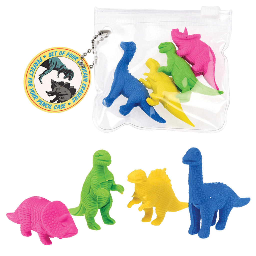 Dinosaur Erasers (set Of 4) | ﻿Rex London