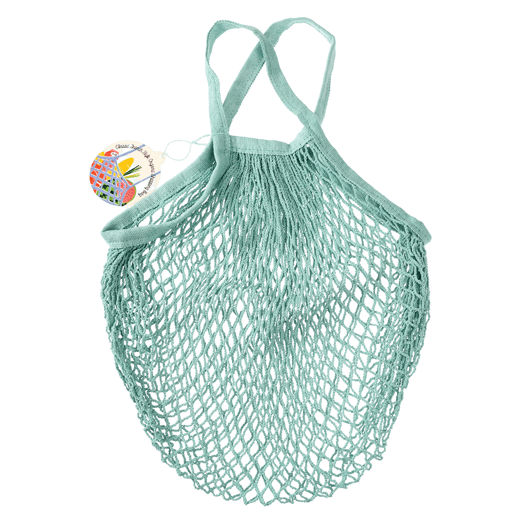 Duck Egg Blue Organic Cotton Net Bag | ﻿Rex London