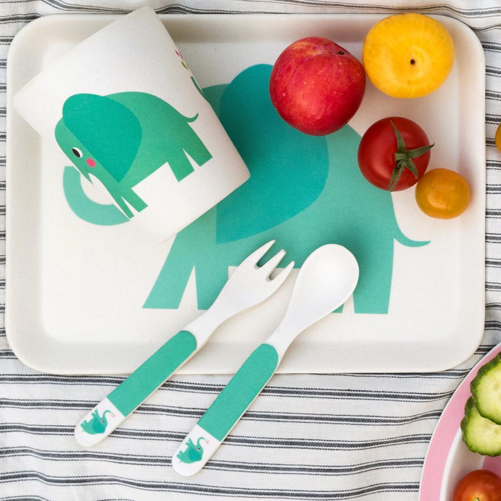Elvis The Elephant Bamboo Cutlery | ﻿Rex London