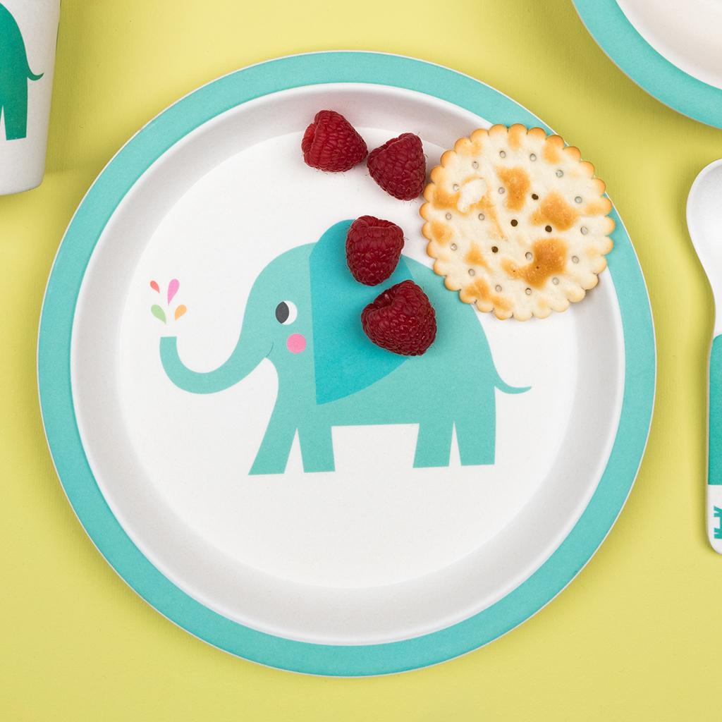 Elvis The Elephant Bamboo Plate | ﻿Rex London