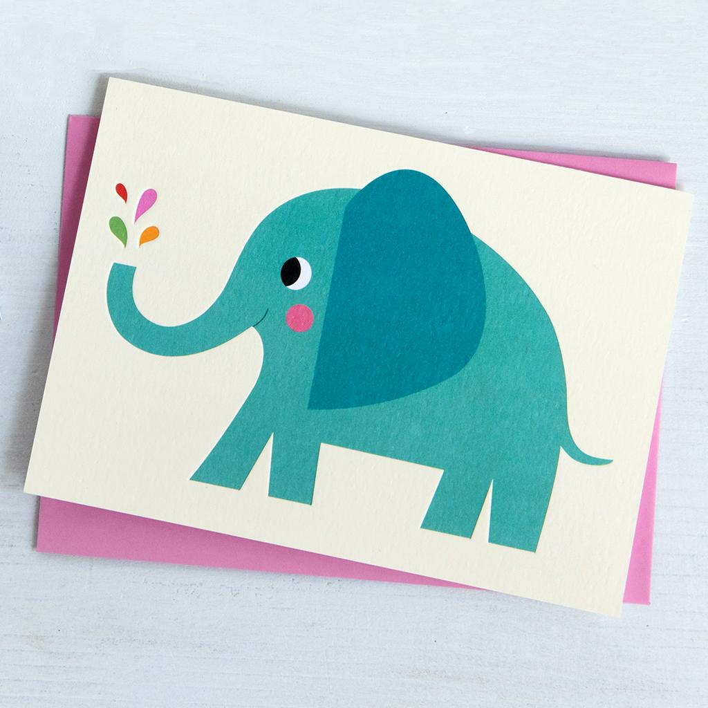 Elvis The Elephant Card | ﻿Rex London