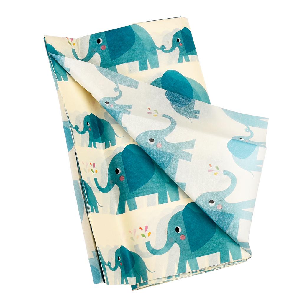Elvis The Elephant Tissue Paper (10 Sheets) | ﻿Rex London