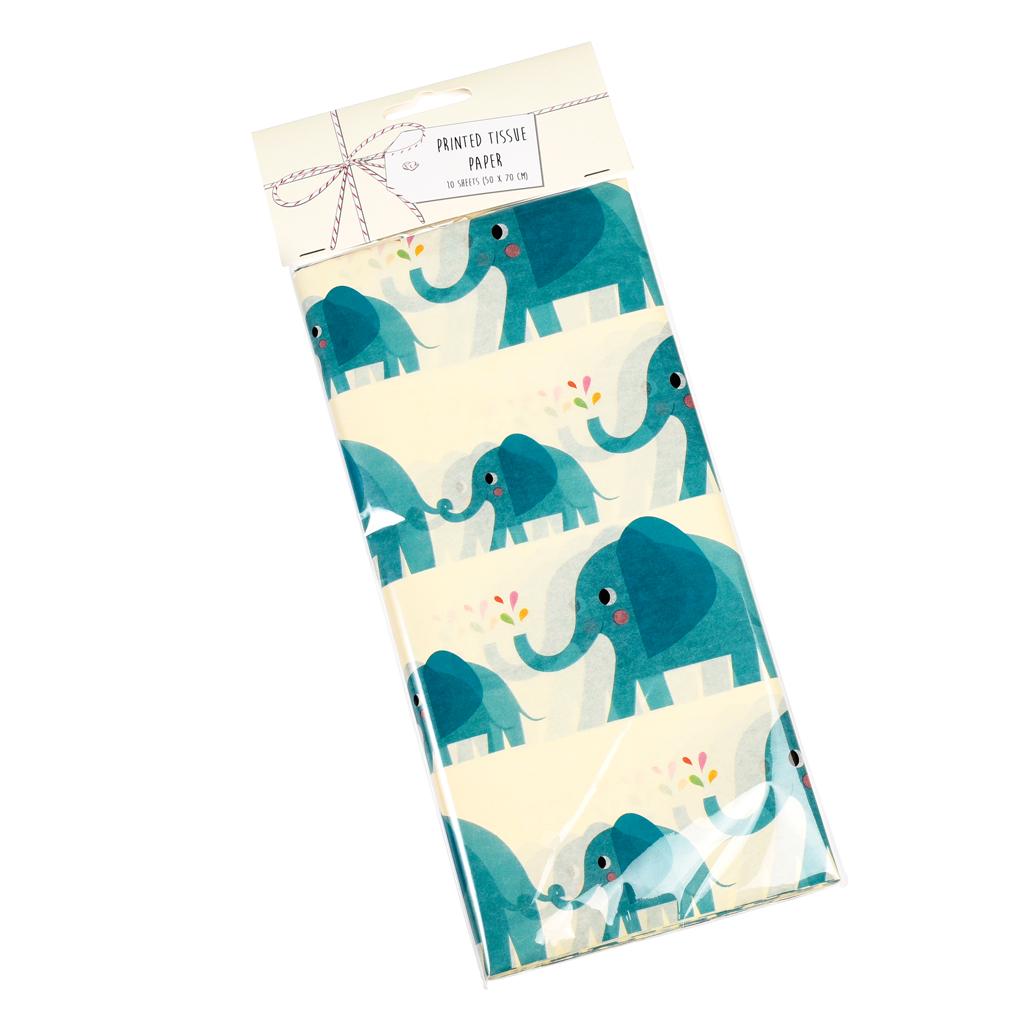 Elvis The Elephant Tissue Paper (10 Sheets) | ﻿Rex London
