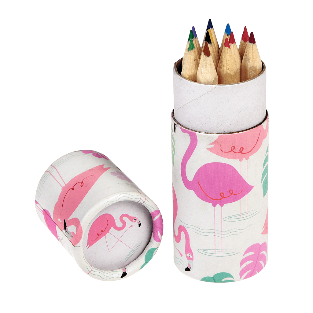 Flamingo Bay Colouring Pencils (set Of 12) | ﻿Rex London