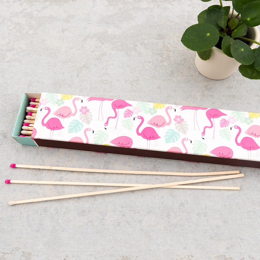 Flamingo Bay Box Of Extra Long Safety Matches | ﻿Rex London