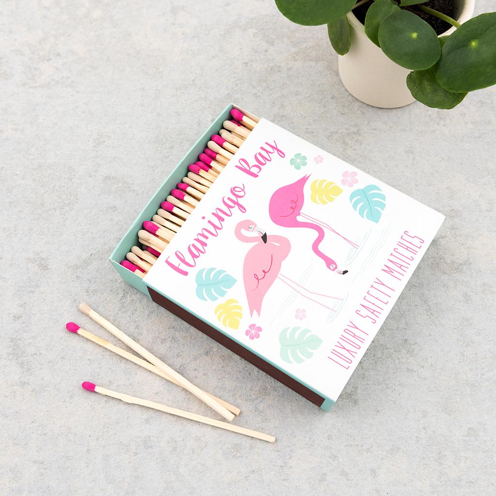 Flamingo Bay Box Of Long Safety Matches | ﻿Rex London