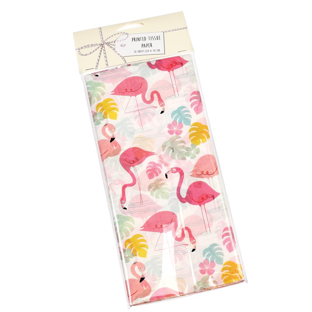 Flamingo Bay Tissue Paper (10 Sheets) | ﻿Rex London