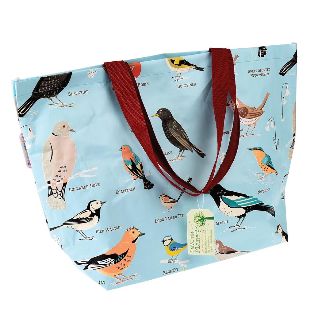 Large Garden Birds Shopping Bag | ﻿Rex London