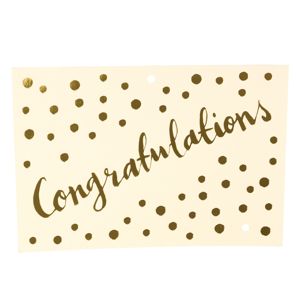 Gold Congratulations Card | ﻿Rex London
