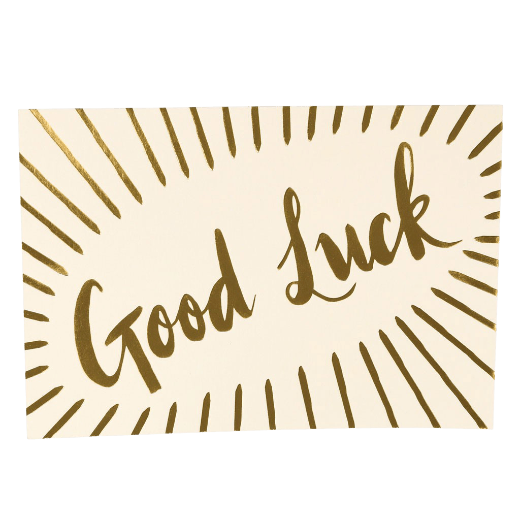 Gold Good Luck Card | ﻿Rex London