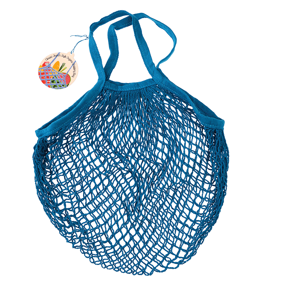 Greek Blue Organic Cotton Net Bag | ﻿Rex London