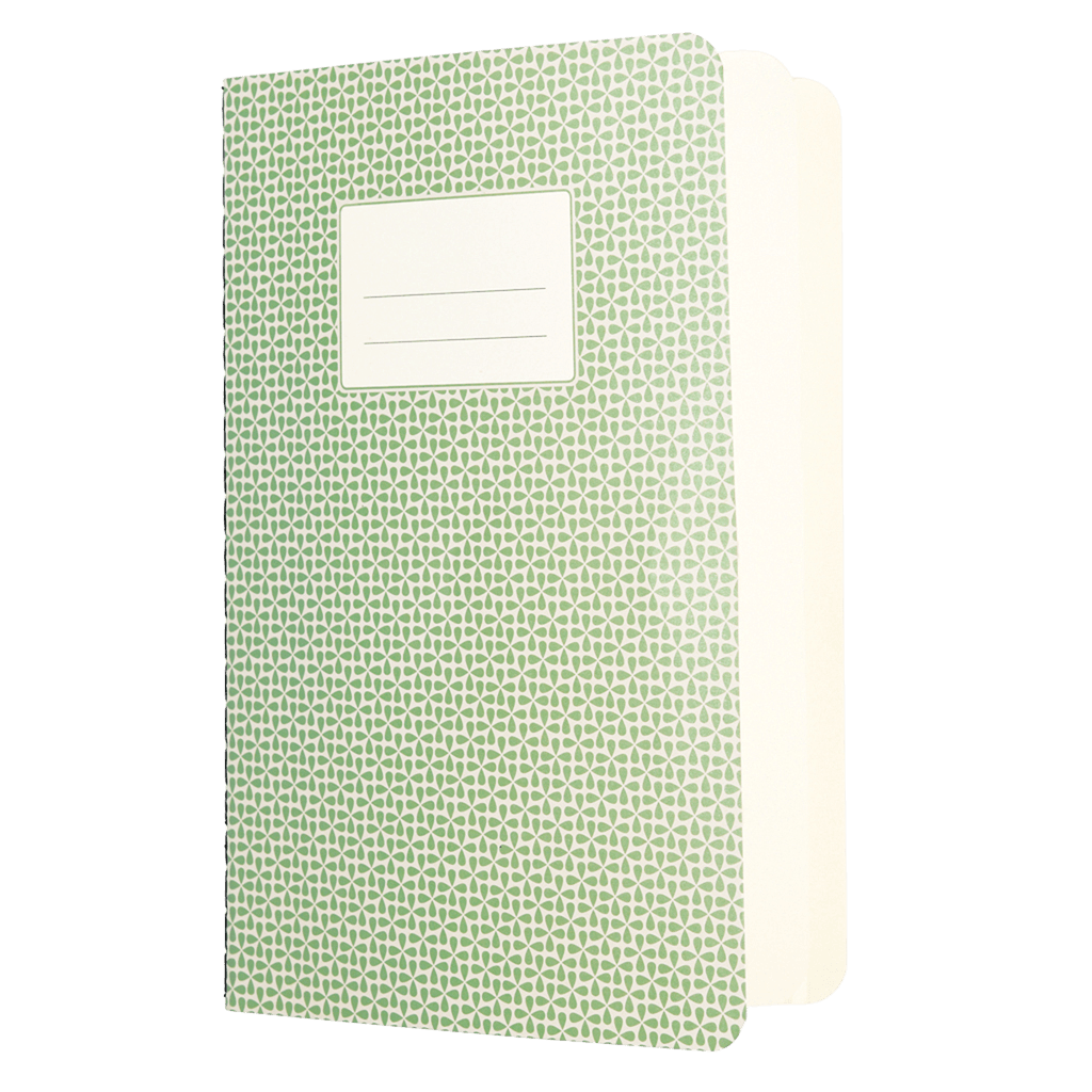 Green Abstract A5 Notebook | ﻿Rex London