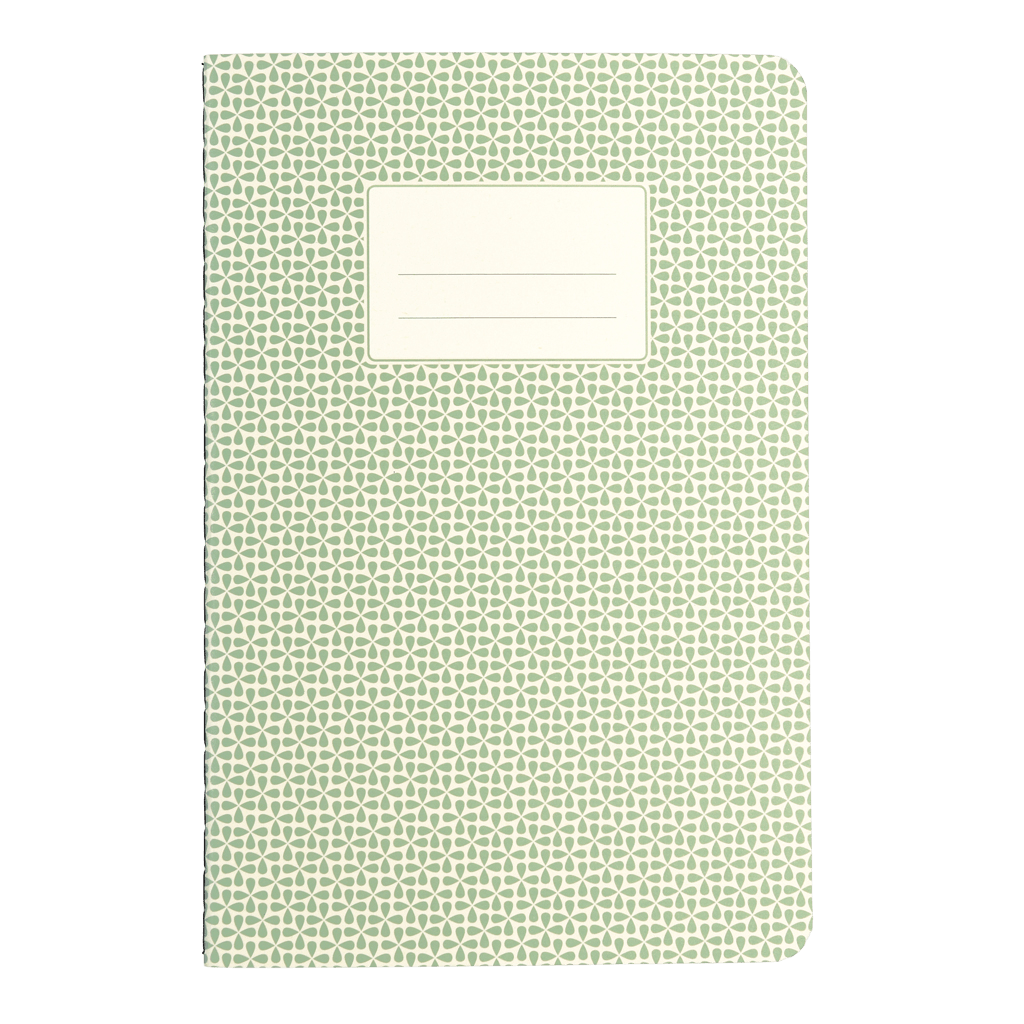 Green Abstract A5 Notebook | ﻿Rex London
