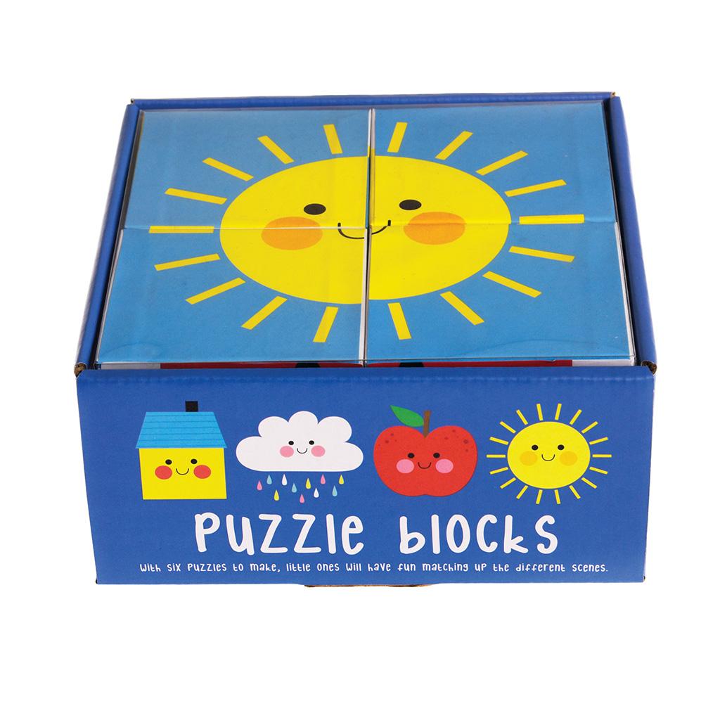 Happy Cloud Puzzle Blocks (set Of 4) | ﻿Rex London