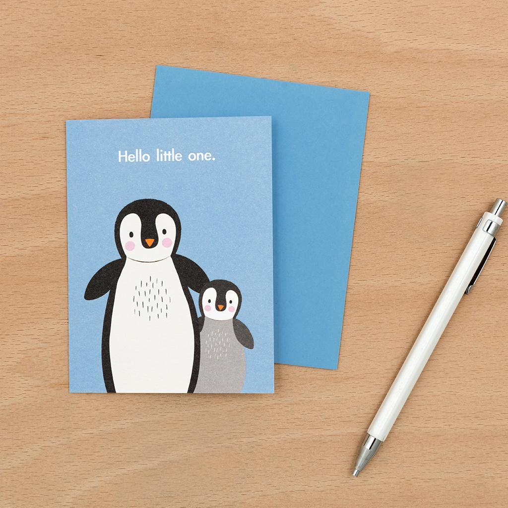 Hello Little One Penguin Card | ﻿Rex London