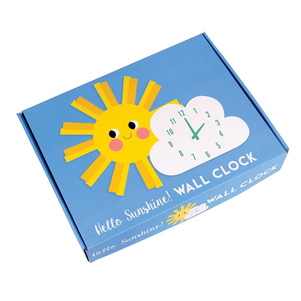 Hello Sunshine Wooden Wall Clock | ﻿Rex London