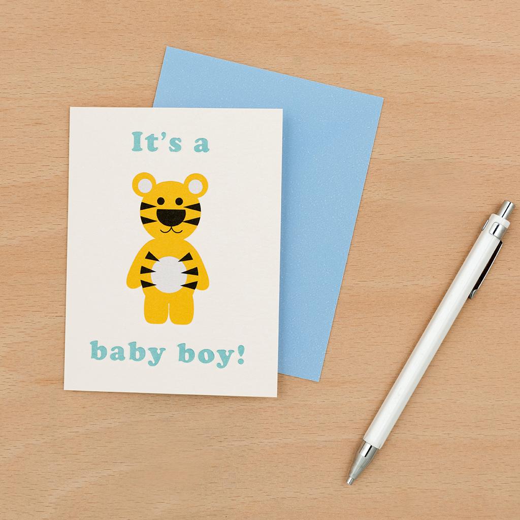 Carte De Naissance Its A Baby Boy | ﻿Rex London
