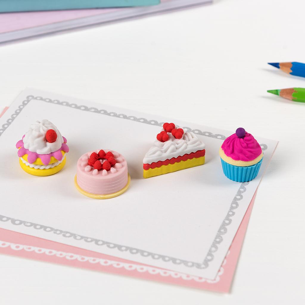 La Petite Patisserie Cake Erasers (set Of 4) | ﻿Rex London