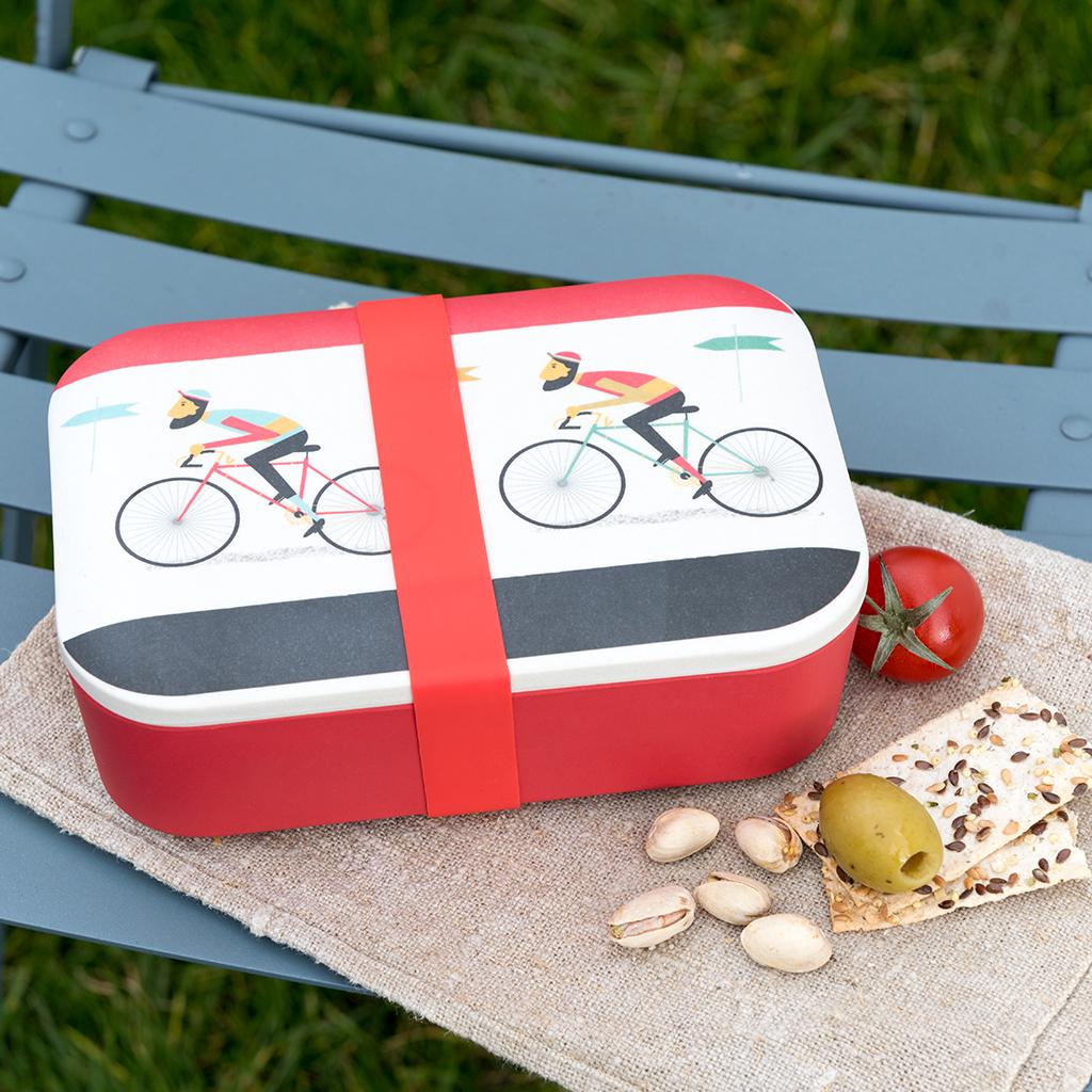 Le Bicycle Bamboo Lunch Box | ﻿Rex London