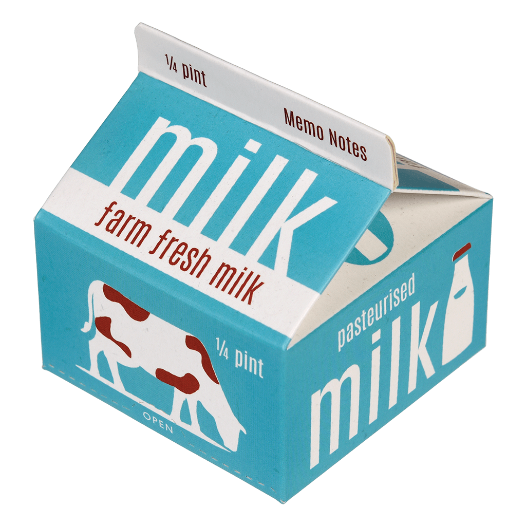 Memo Pads In "Milk" Carton | ﻿Rex London
