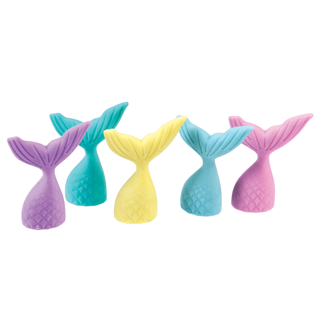 Mermaid Tail Erasers (set Of 5) | ﻿Rex London