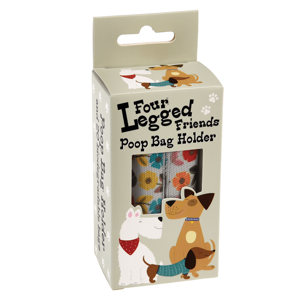 Mid Century Poppy Poop Bag Holder | ﻿Rex London