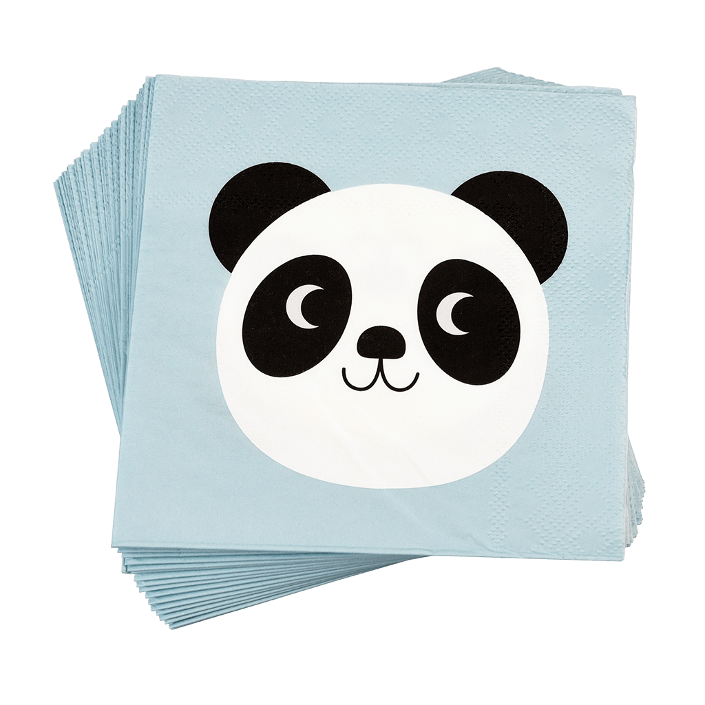 Miko The Panda Napkins (pack Of 20) | ﻿Rex London