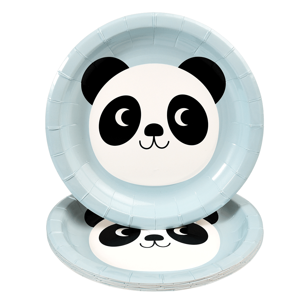 Miko The Panda Paper Plates (set Of 8) | ﻿Rex London