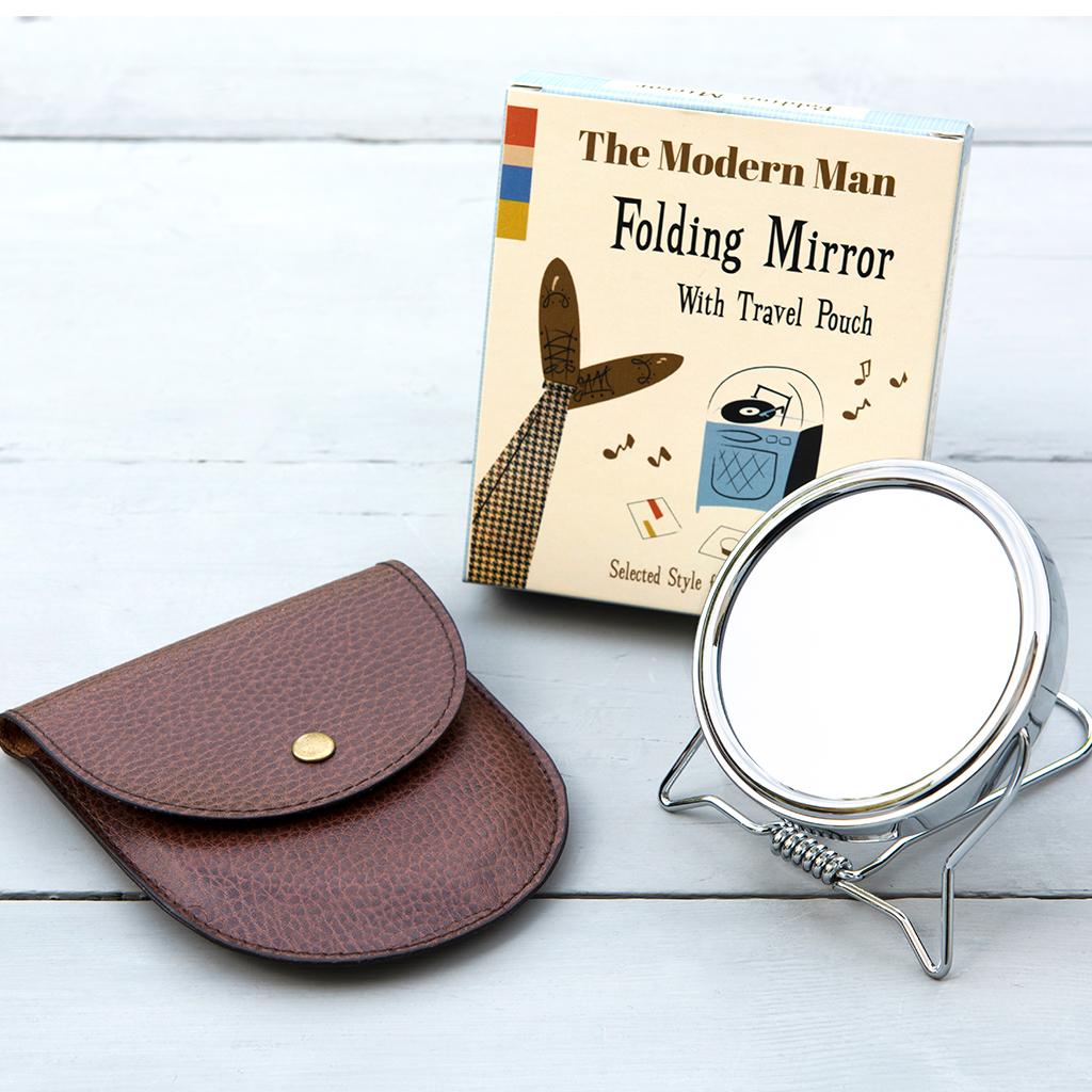 Modern Man Travel Shaving Mirror | ﻿Rex London