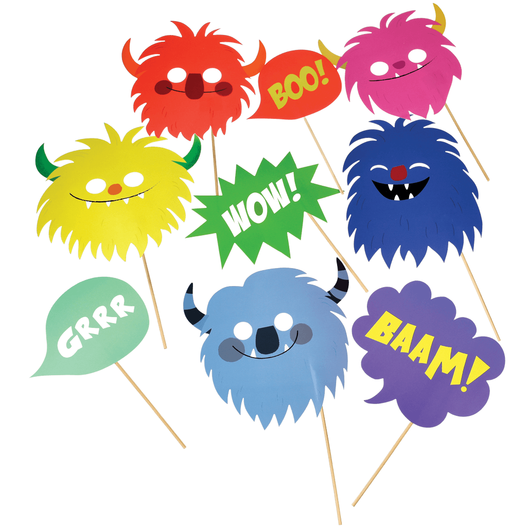 Monsters Of The World Photo Booth Props | ﻿Rex London