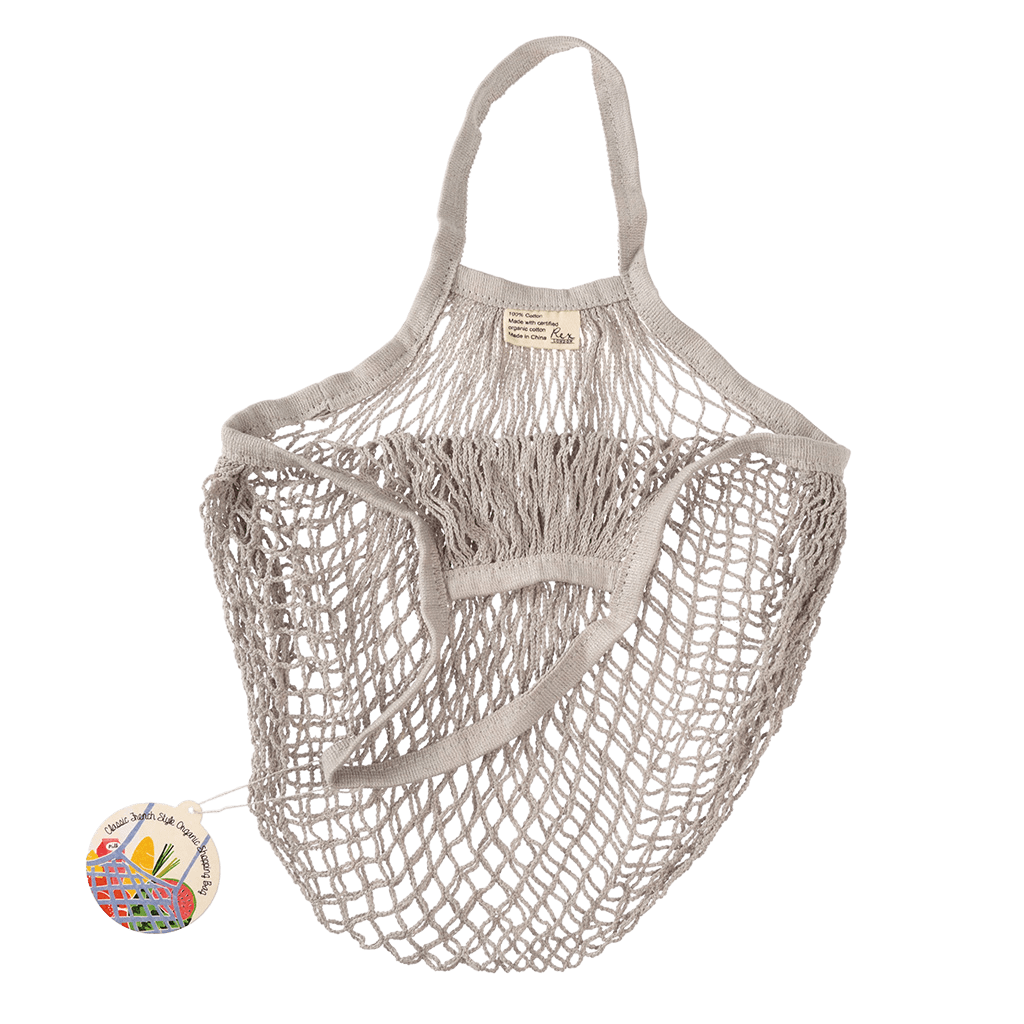 Pale Grey Organic Cotton Net Bag | ﻿Rex London