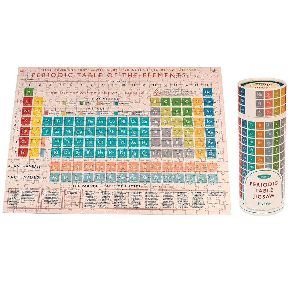 ﻿Periodic Table 300 Piece Puzzle In A Tube | ﻿Rex London