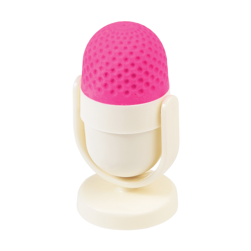 Pink Microphone Rubber And Sharpener | ﻿Rex London