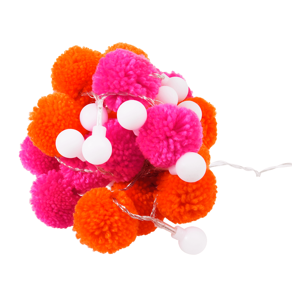 Pink Pom Pom Light Chain | ﻿Rex London