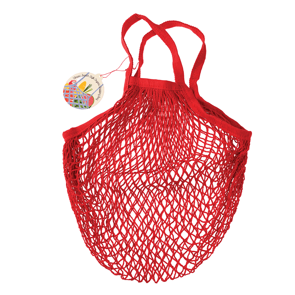 Red Organic Cotton Net Bag | ﻿Rex London