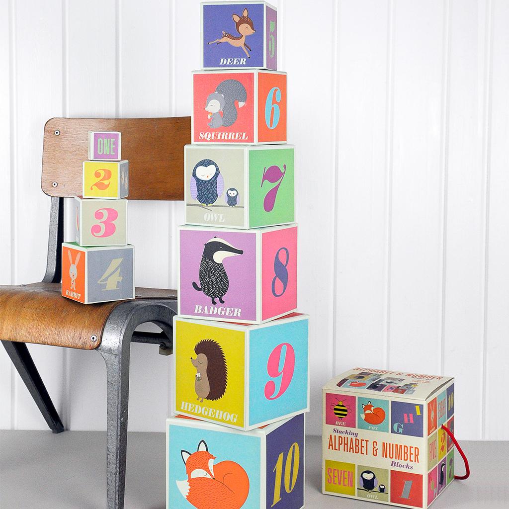 Rusty And Friends Alphabet & Number Stacking Blocks | ﻿Rex London