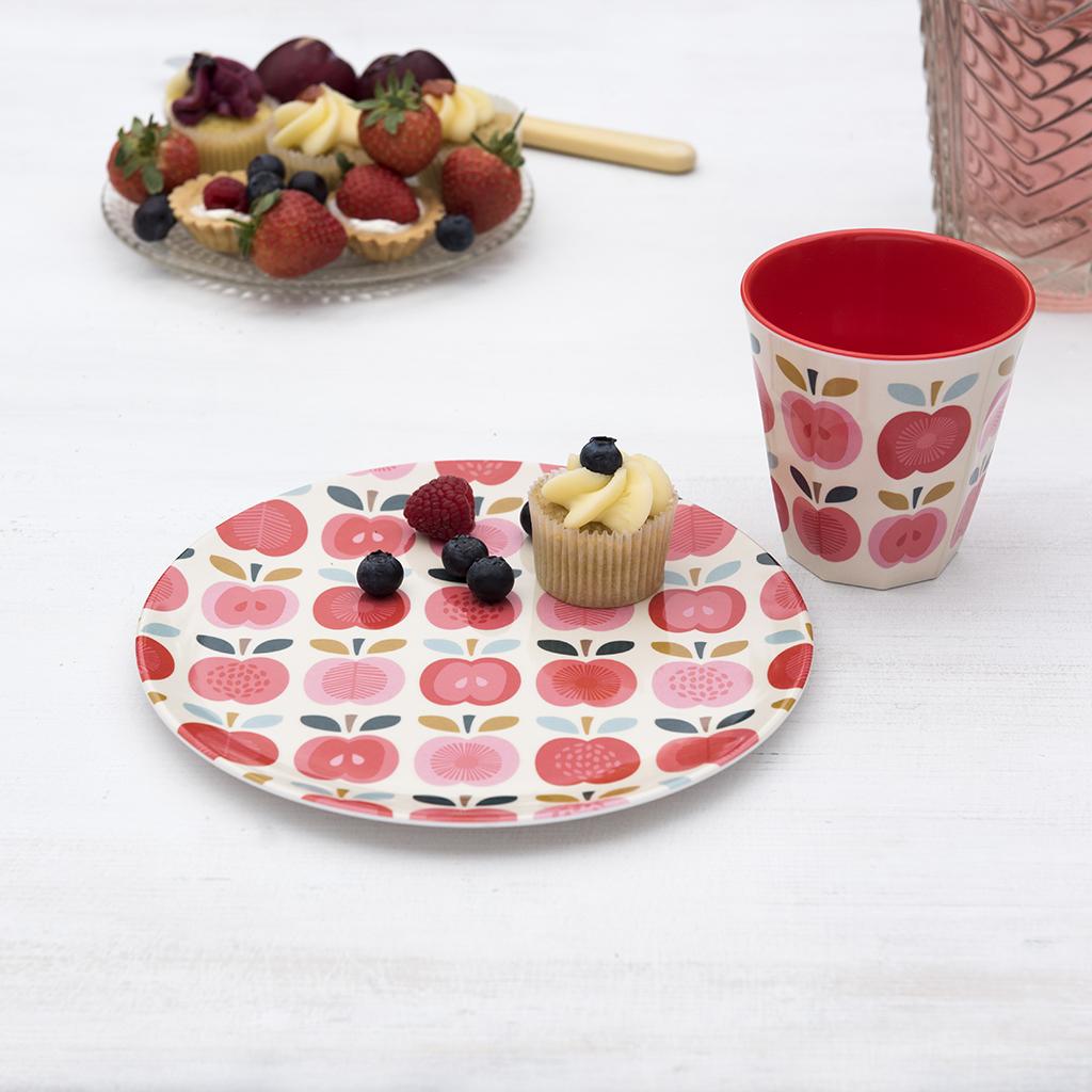 Vintage Apple Melamine Plate | ﻿Rex London