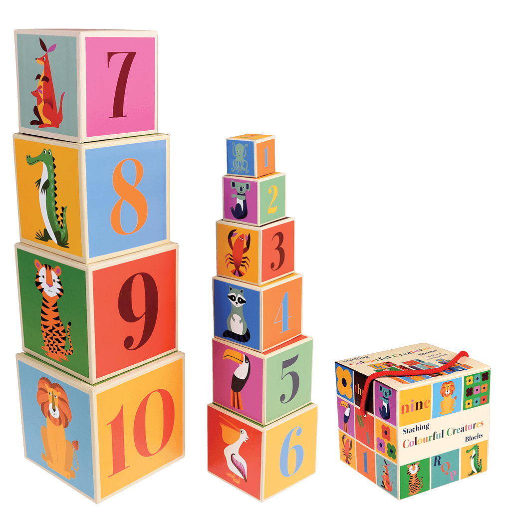 ﻿Colourful Creatures Stacking Blocks | ﻿Rex London
