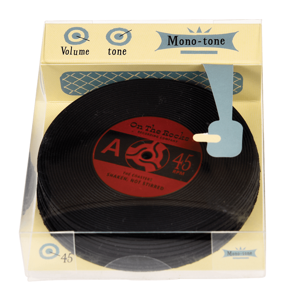 Set Of Six Silicone "Record" Coasters | ﻿Rex London