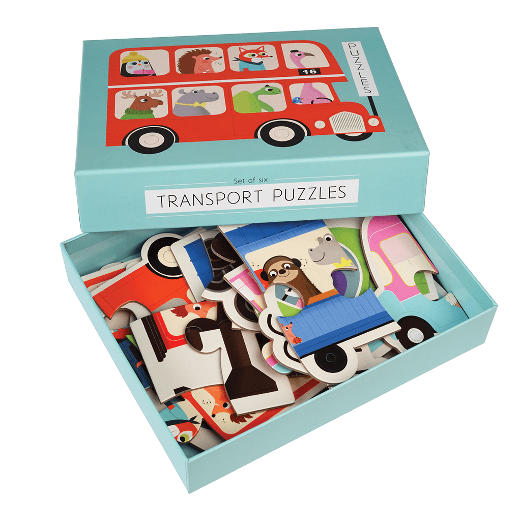 Set Of Six Transport Puzzles | ﻿Rex London