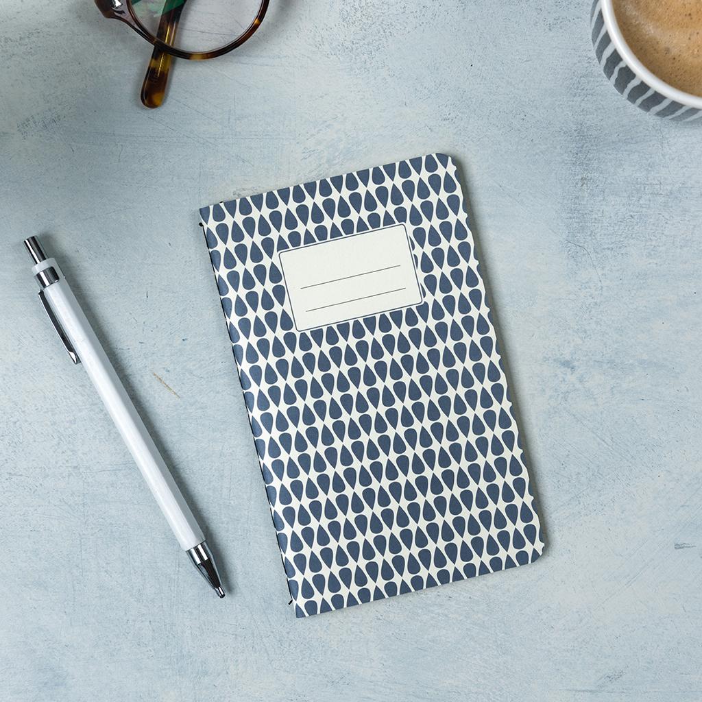 Small Blue Abstract Notebook | ﻿Rex London