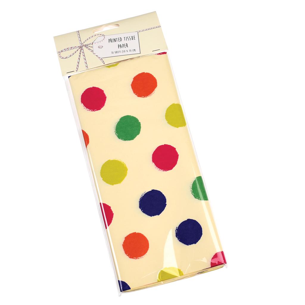 Spotty Celebration Tissue Paper (10 Sheets) | ﻿Rex London