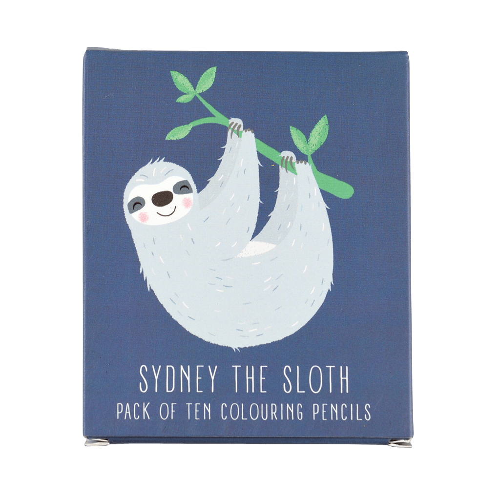 Sydney The Sloth Colouring Pencils (set Of 10) | ﻿Rex London