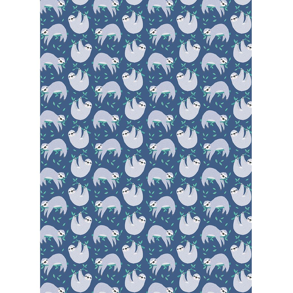 Sydney The Sloth Wrapping Paper (5 Sheets) | ﻿Rex London