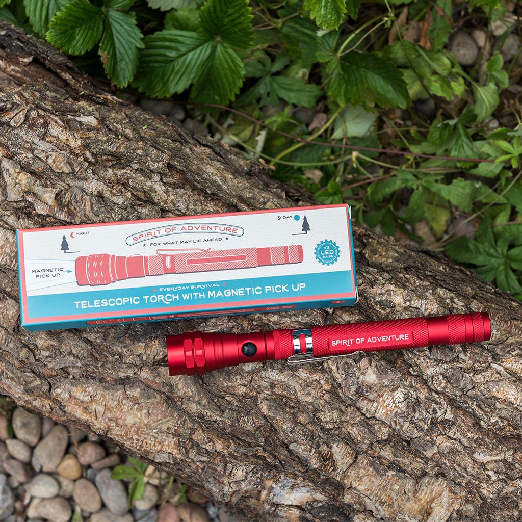 Spirit Of Adventure Telescopic Torch With Magnetic Pick Up | ﻿Rex London