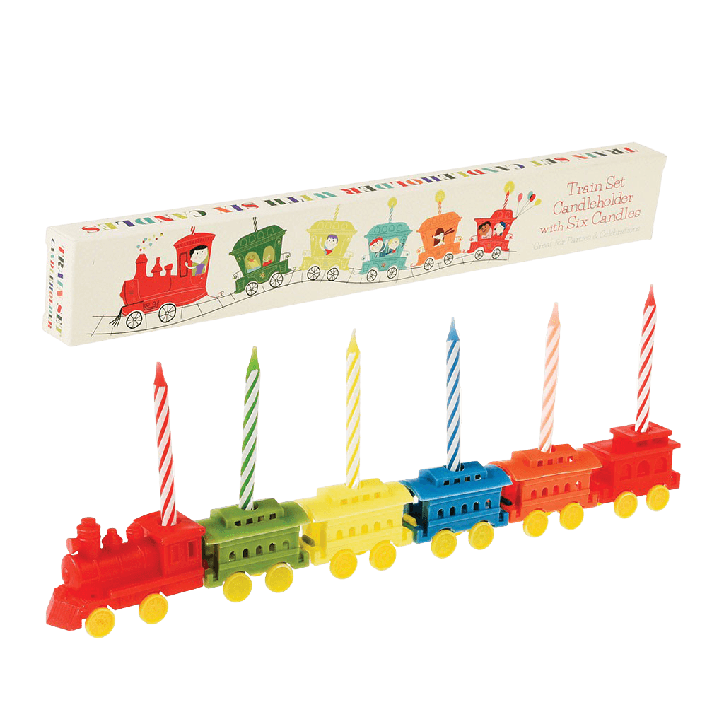 Party Train Candleholder With 6 Candles | ﻿Rex London