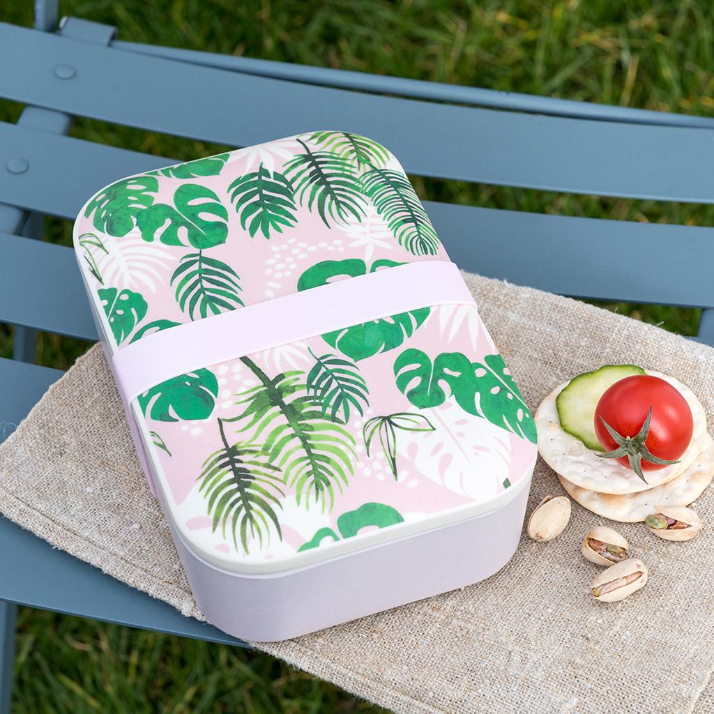 Tropical Palm Bamboo Lunch Box | ﻿Rex London