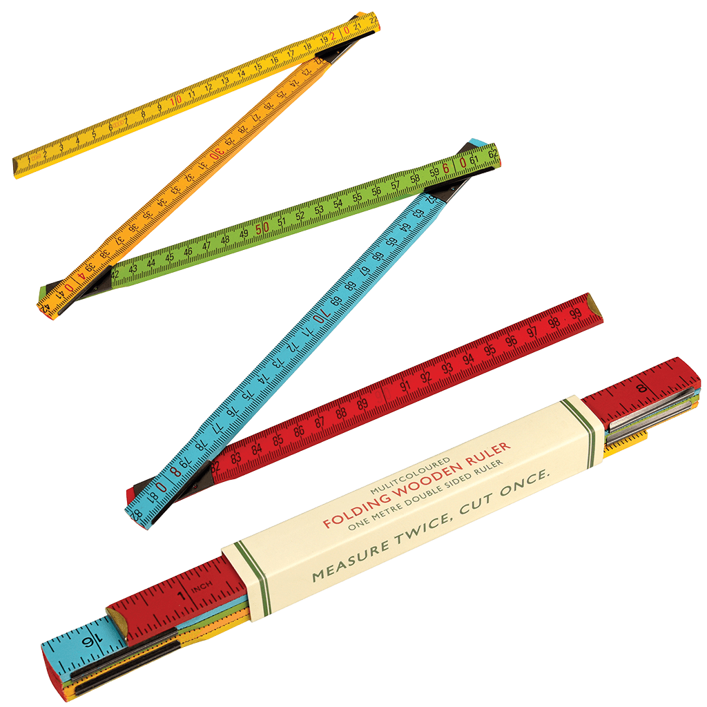 Wooden Folding Ruler (1 Metre) | ﻿Rex London